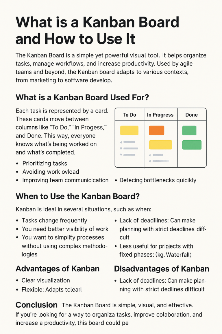 Kanban Board Template - XPM Consulting
